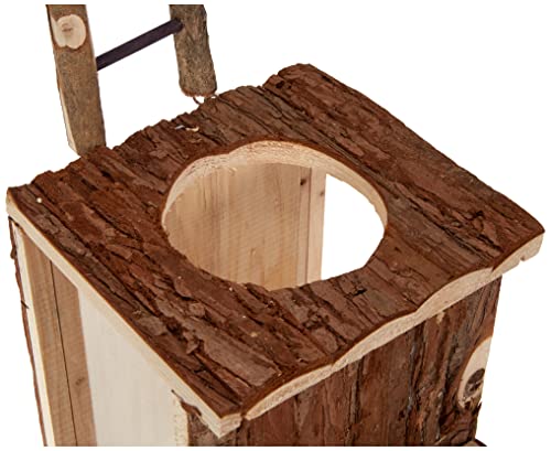 TRIXIE Natural Living Play and Burrow Tower, 20 × 20 × 16 cm