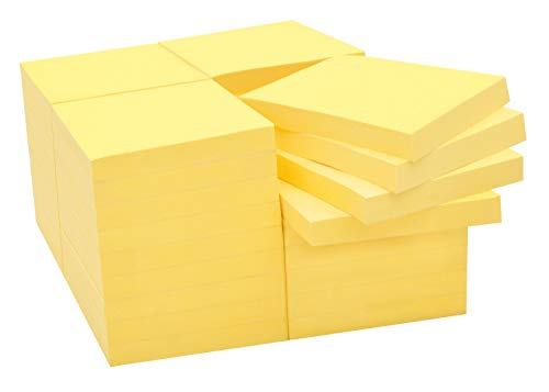 Post-it Notes, Canary, Recyclable 3 in x 3 in, Canary Yellow