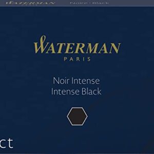 Waterman Large Standard Ink Cartridges Permanent Black