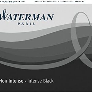 Waterman Large Standard Ink Cartridges Permanent Black