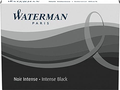 Waterman Large Standard Ink Cartridges Permanent Black