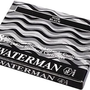 Waterman Large Standard Ink Cartridges Permanent Black