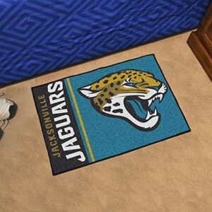 FANMATS - 8237 NFL Jacksonville Jaguars Nylon Face Starter Rug , 19"x30"