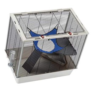 Ferplast Comfortable Ferret and mice cage FURAT, Two-Storey Structure with Accessories Included, Reinforced Corner, Red, 78 x 48 x h 70 cm