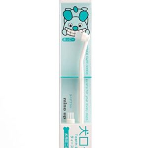 Toothbrush for Dogs Easy to use Made in Japan Kenko Care by Mind Up (Round Head with Replacement Head)