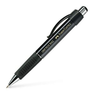 faber-castell grip plus ballpoint pen metallic black