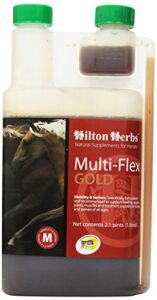 hilton herbs multiflex gold liquid joint & muscle supplement for horses, 2.1pt bottle