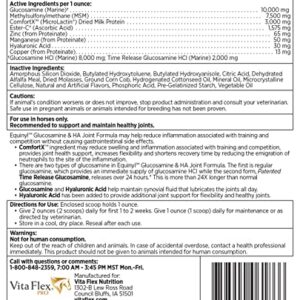 Vita Flex Pro Horse Joint Supplement, with Glucosamine and Hyaluronic Acid, 3.75 Pounds, 60-Day Supply