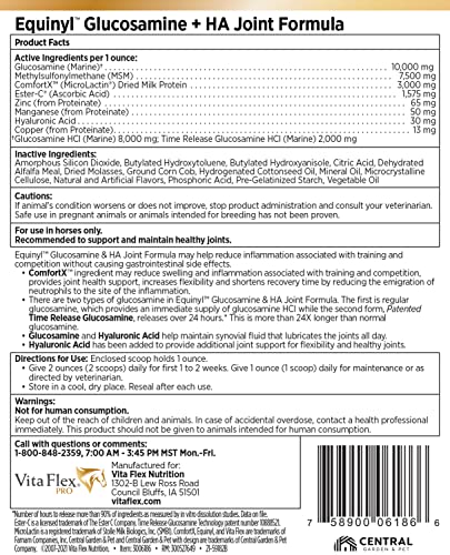 Vita Flex Pro Horse Joint Supplement, with Glucosamine and Hyaluronic Acid, 3.75 Pounds, 60-Day Supply