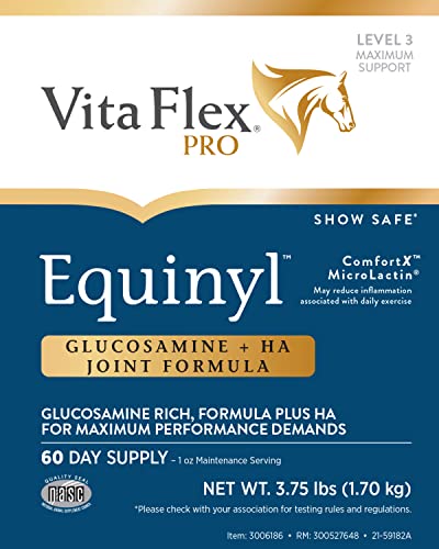 Vita Flex Pro Horse Joint Supplement, with Glucosamine and Hyaluronic Acid, 3.75 Pounds, 60-Day Supply