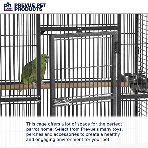 Prevue Hendryx Signature Select Series Wrought Iron Bird Cage in Black