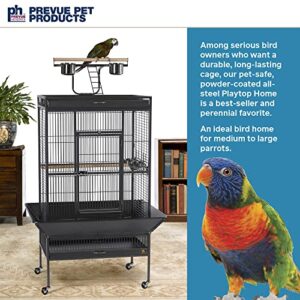 Prevue Hendryx Signature Select Series Wrought Iron Bird Cage in Black