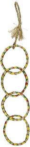 planet pleasures 4 ring chain 17" small bird toy