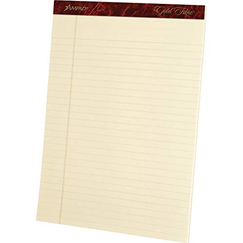 Ampad Heavyweight Writing Pad, 8.5 x 11.75 Inches, Ivory, 50-Sheet Pad (4 Pads per Pack) (20-011)