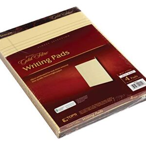 Ampad Heavyweight Writing Pad, 8.5 x 11.75 Inches, Ivory, 50-Sheet Pad (4 Pads per Pack) (20-011)