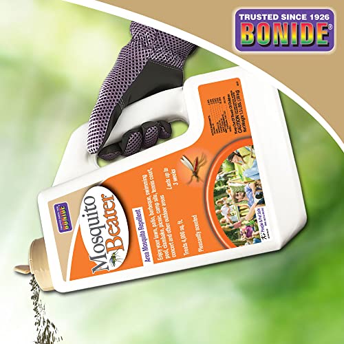 Bonide Mosquito Beater Granules, 1.3 lbs. Ready-to-Use Area Mosquito Repellent Pellets for Outdoors, People & Pet Safe