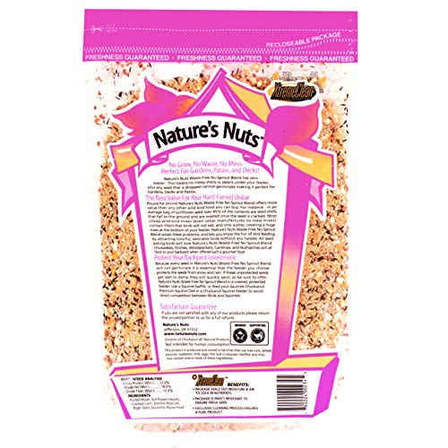 Nature's Nuts Waste Free No Sprout Blend - 20 lb. -Wild Bird Food