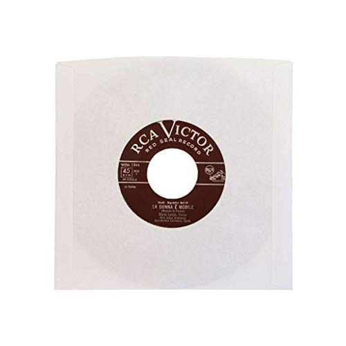 (100) Archival Quality Acid-Free Heavyweight Paper Inner Sleeves for 7" Vinyl Records #07IW