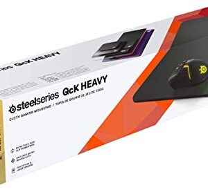 SteelSeries QcK Gaming Mouse Pad - Large Thick Cloth - Peak Tracking and Stability - Optimized For Gaming Sensors