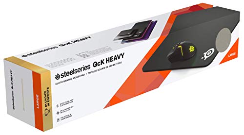 SteelSeries QcK Gaming Mouse Pad - Large Thick Cloth - Peak Tracking and Stability - Optimized For Gaming Sensors