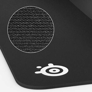 SteelSeries QcK Gaming Mouse Pad - Large Thick Cloth - Peak Tracking and Stability - Optimized For Gaming Sensors