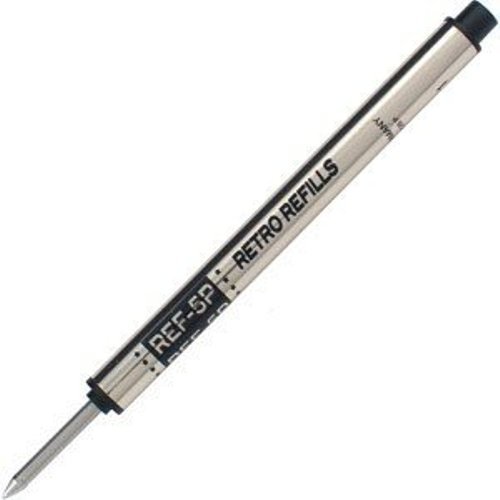 Retro 51 Refills Retractable Rollerball Black Rollerball Pen - REF5P