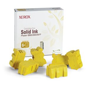 Xerox Phaser 8860 Yellow 6 Ink Sticks Solid Ink (14,000 Pages) - 108R00748