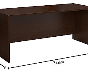 Bush Business Furniture Desk, 72W x 30D, Mocha Cherry