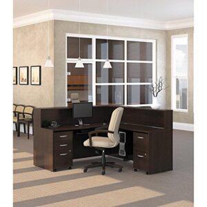 Bush Business Furniture Desk, 72W x 30D, Mocha Cherry