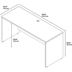 Bush Business Furniture Series C Office Desk, 60W x 24D, Mocha Cherry