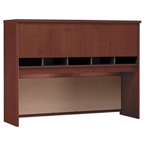 bush business furniture series c hutch, 60w 4 door, hansen cherry