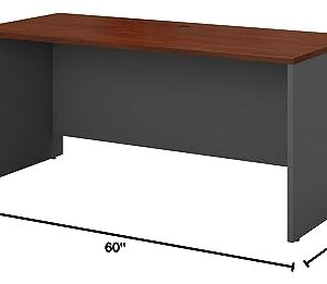 Bush Business Furniture Series C 60W x 24D Credenza Desk in Hansen Cherry