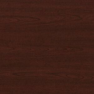 Bush Furniture Saratoga Executive Desk in Harvest Cherry and Black