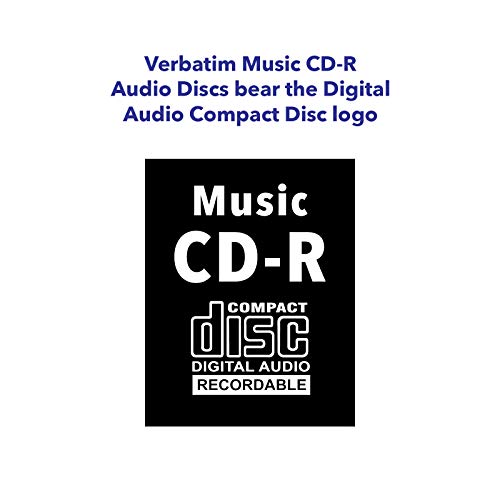 Verbatim Music CD-R 80 Minute 700 MB Blank Recordable Audio Discs 25pk Spindle