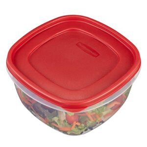 Rubbermaid Easy Find Lids Food Storage Container, 14 Cup, Racer Red