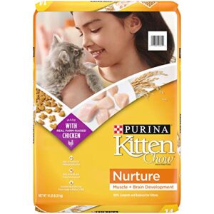 purina kitten chow dry kitten food, nurture muscle + brain development - 14 lb. bag