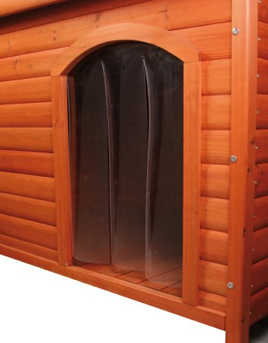 TRIXIE Natura Vinyl Dog Door Flap, Fits 15 x 21.7-in Dog House Opening, Replacement Doggie Door Flap, Clear Plastic