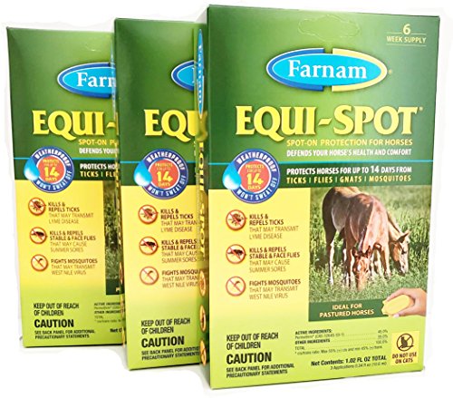 Equi-spot: Spot-On Fly Control for Horses (3 10mL Tubes)