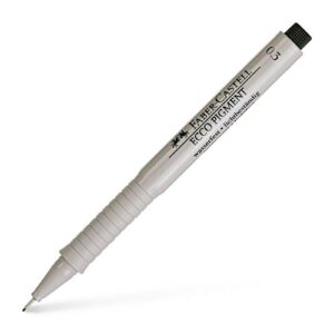 faber-castell 166399 0.3 mm ecco pigment fibre-tip pen - black