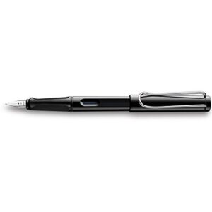 lamy safari fountain pen shiny black fine