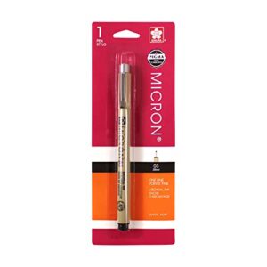 sakura 30381 pigma micron blister card 03 ink pen, 0.35-mm, black