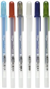 sakura gelly roll pen, 6 count (pack of 1), assorted