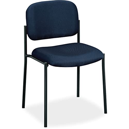 HON Scatter Guest Chair - Upholstered Stacking Chair without Arms, Navy (HVL606)