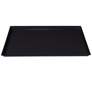 pro select replacement trays for cat cages - durable, easy-to-clean abs-plastic trays for proselect cat cages - 35" l x 21½”w x 1⅜"h, black