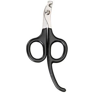 master grooming tools pet nail scissors with finger rests—stainless steel scissors for trimming nails on cats and birds - small, 3½"