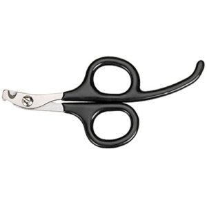 Master Grooming Tools Pet Nail Scissors with Finger Rests—Stainless Steel Scissors for Trimming Nails on Cats and Birds - Small, 3½"