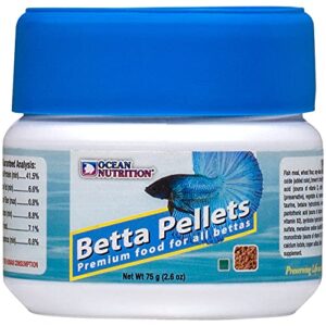 ocean nutrition betta pellets 2.65-ounces (75 grams) jar