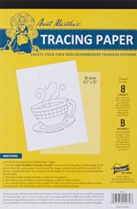 aunt martha's 8.5-inch by 12-inch tracing paper, 50-sheet