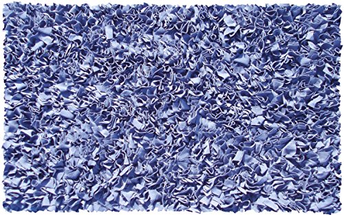 The Rug Market Shaggy Raggy D/Blue Area Rug Size 4.7 by 7.7 ft.