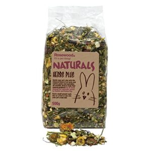 naturals rosewood herb plus small animal treat (500g)